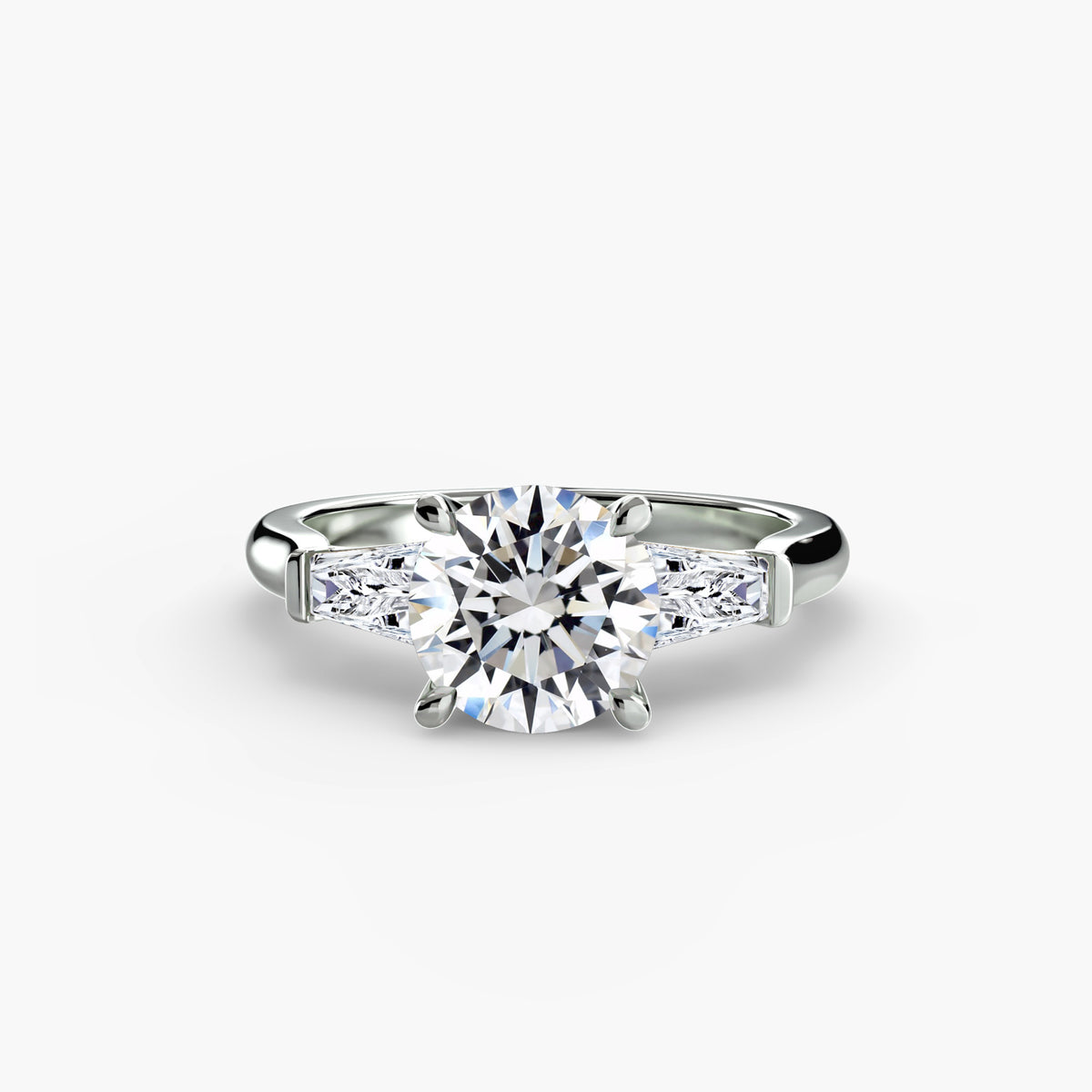 Royal Baguette Trio Lab-Grown Diamond Engagement Ring | Jacob Mercari ...