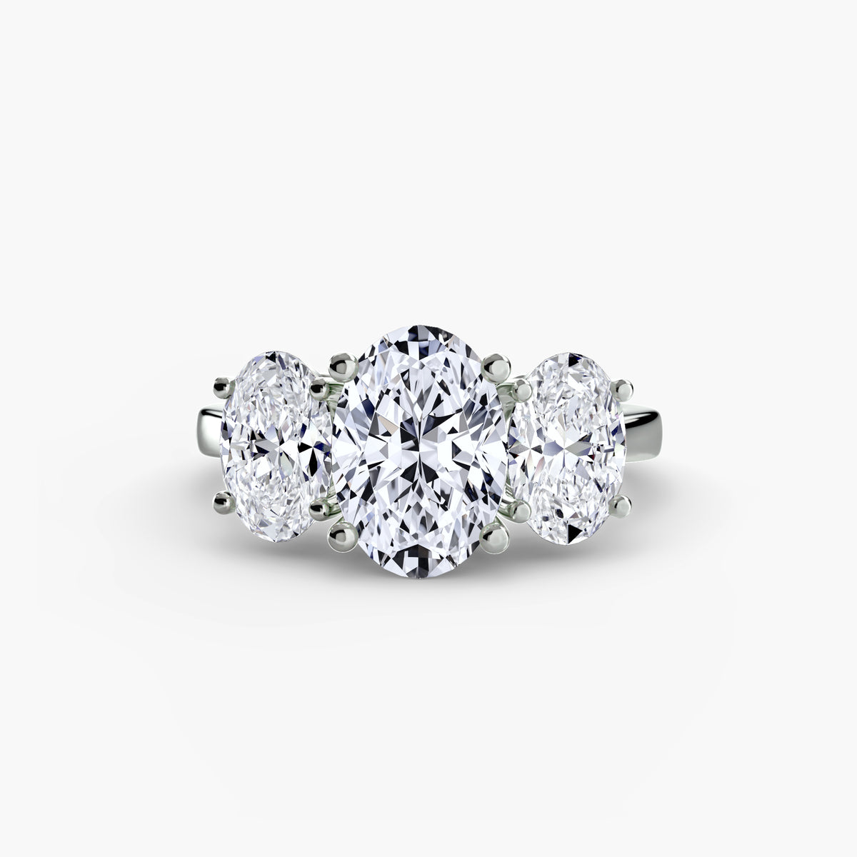 Oval Trilogy Lab-Grown Diamond Engagement Ring | Jacob Mercari Toronto